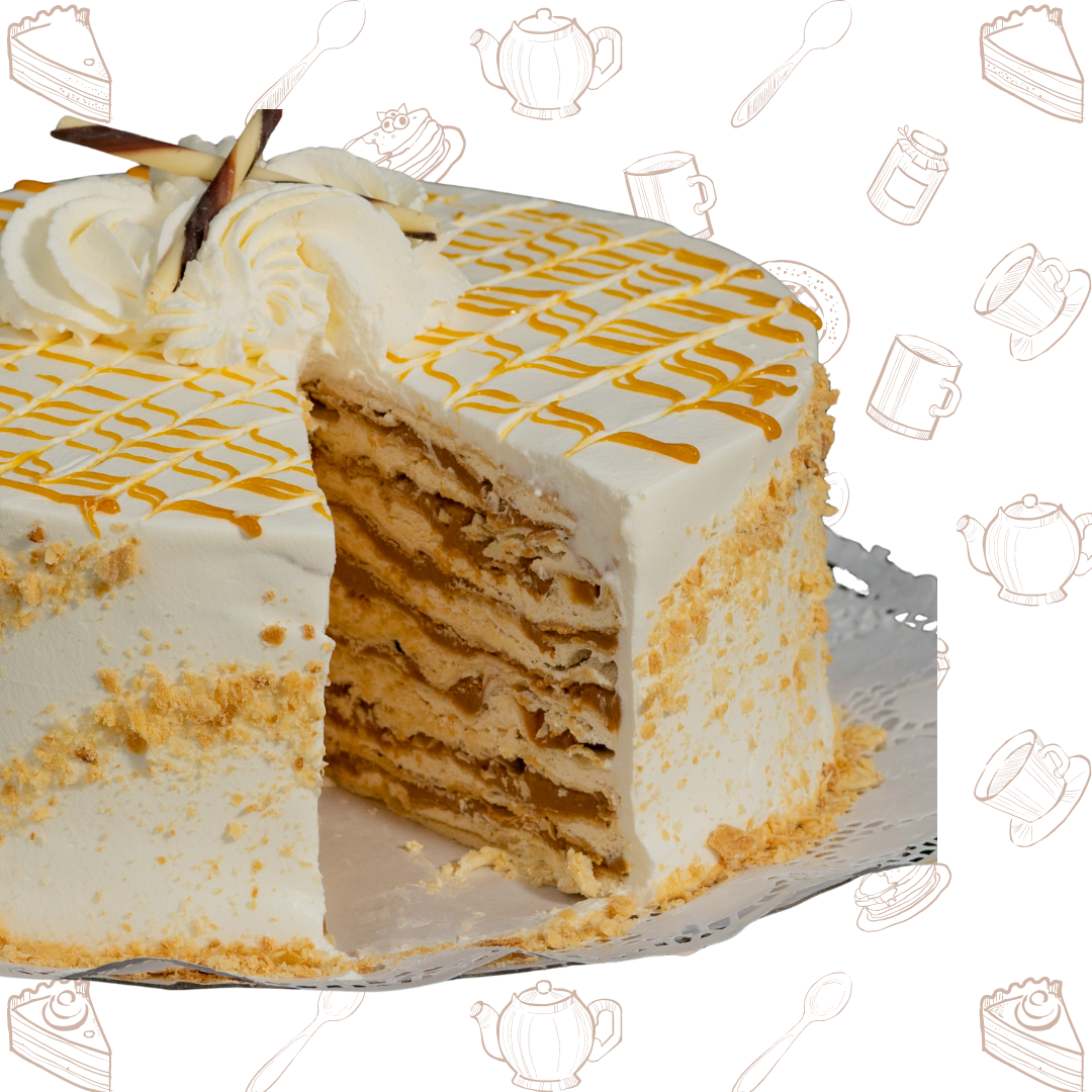 Torta Pompadour Lúcuma – Fany's Bakery - Pasteleria Fany